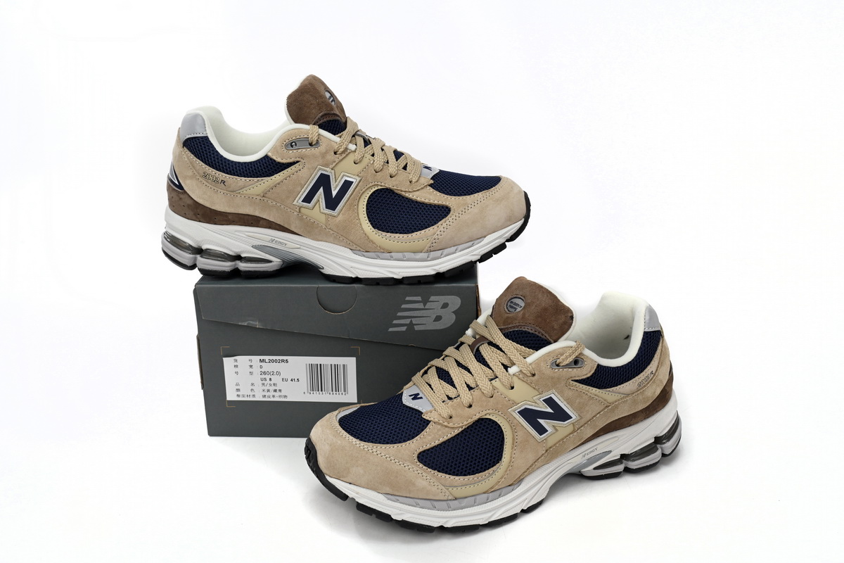 New Balance 2002R Beige Navy Blue ML2002R5 - Stylish and Comfortable ...